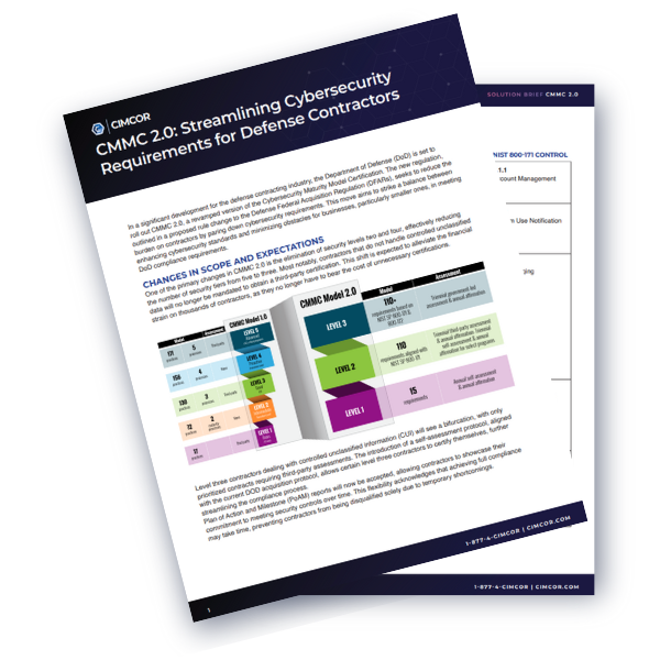 CimTrak Streamlines CMMC 2.0 Compliance